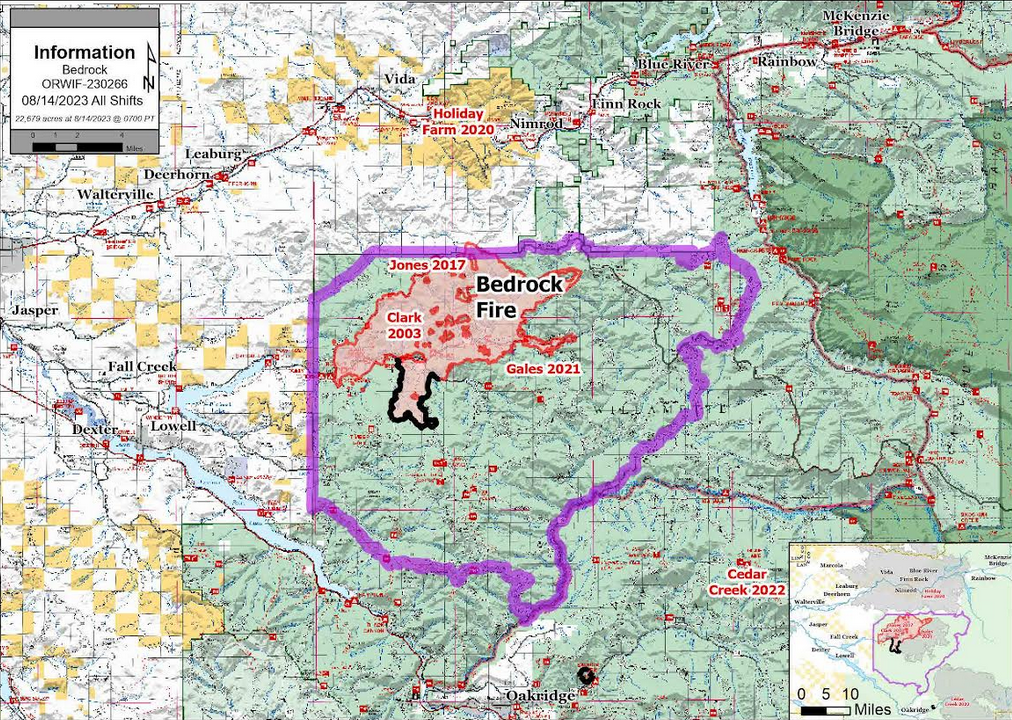 UPDATES: Level 3 evacuation notices ordered for areas west of Bedrock ...