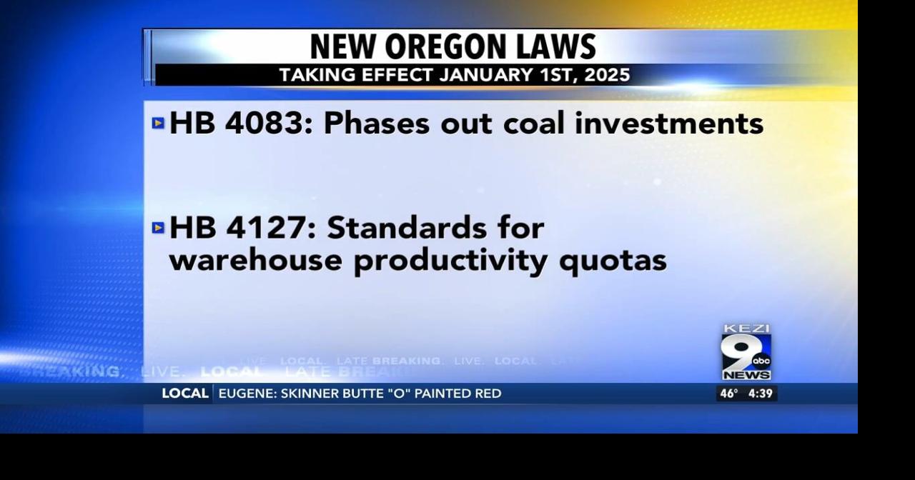 New Oregon laws taking effect in 2025 | Video | kezi.com