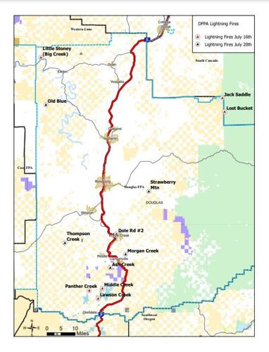 Lightning sparks additional fires across Douglas County | Local | kezi.com