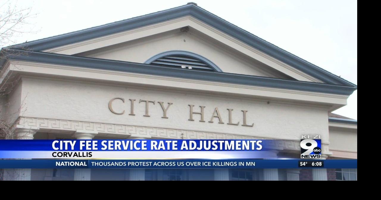 Corvallis city service fees to go up 12% starting Feb 1 | Video | kezi.com
