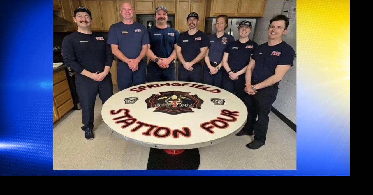 Eugene Springfield Fire station gets Simpsons table | Video | kezi.com