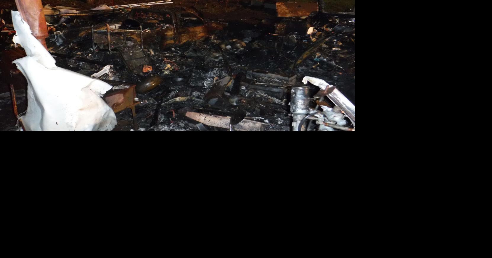 Sweet Home firefighters respond to fire that destroyed camp trailer ...