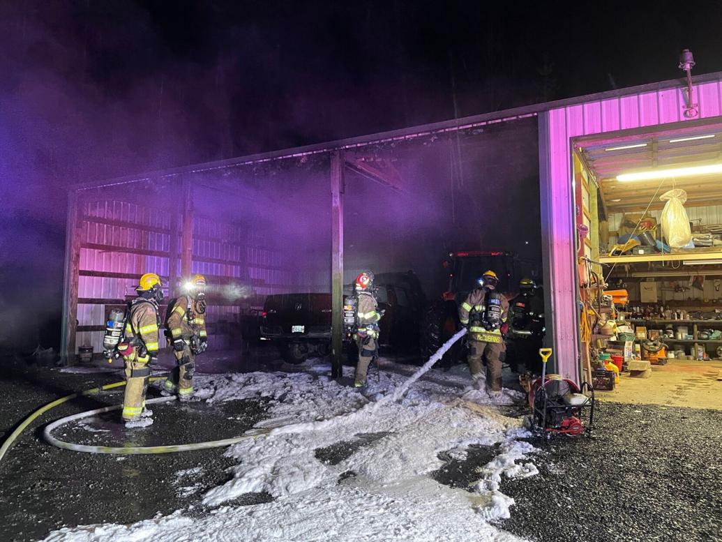 Lebanon firefighters extinguish workshop car fire | News | kezi.com