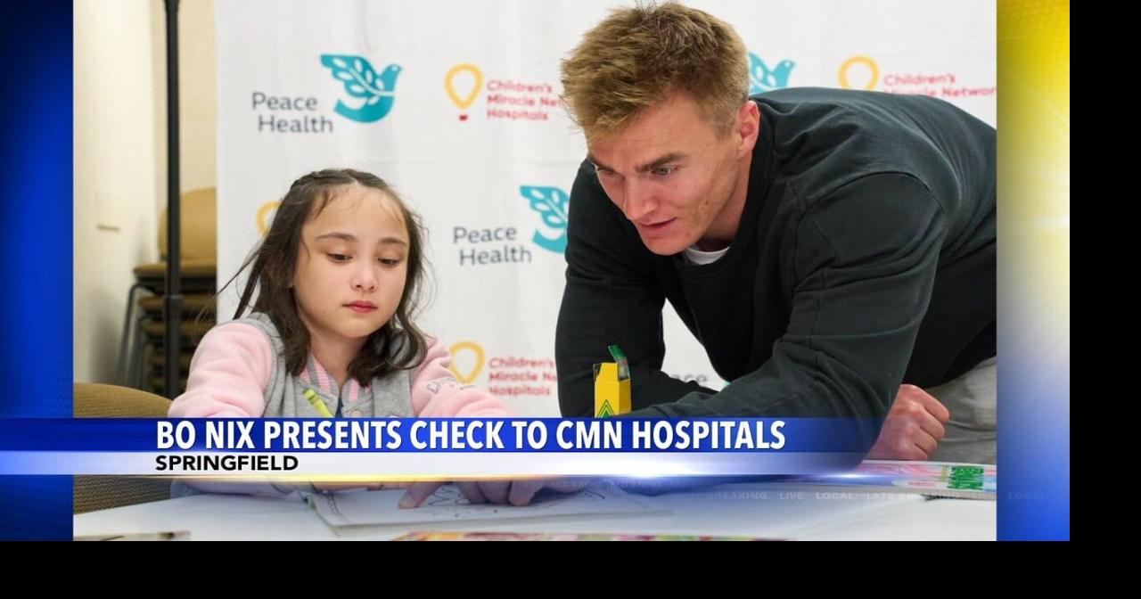 Oregon QB Bo Nix presents check to Children's Miracle Network hospitals ...