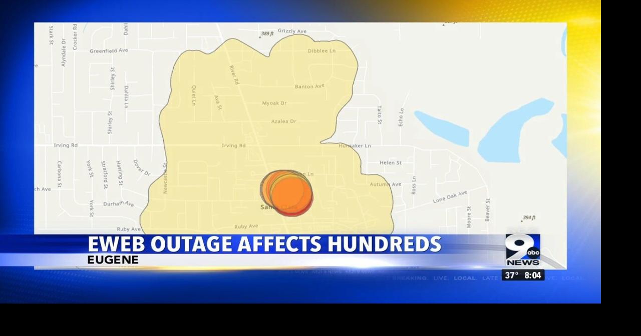 EWEB power outage affects hundreds of customers in Eugene | Video ...