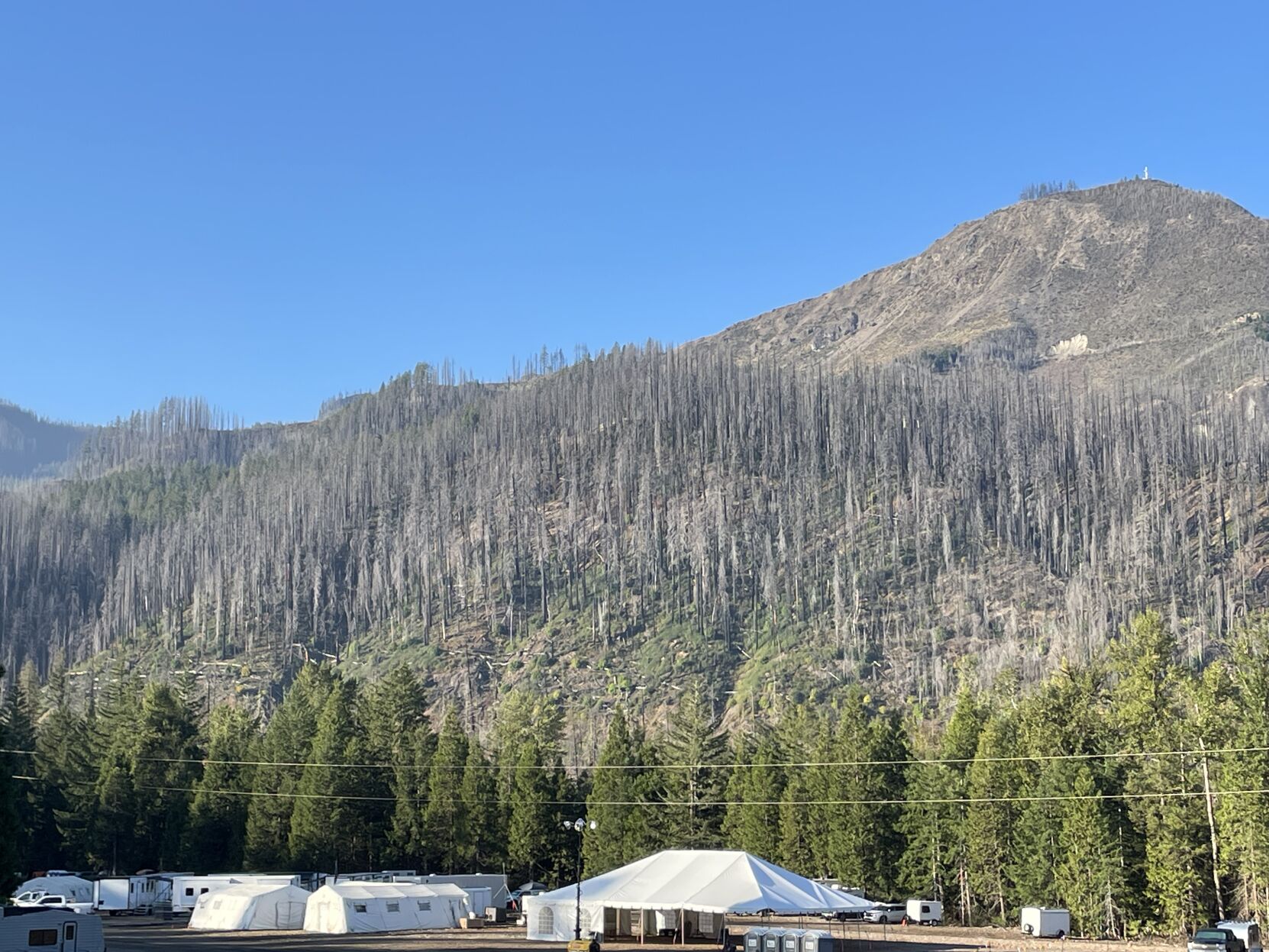 Foley Ridge Fire reaches 46% containment at 497 acres | Local | kezi.com