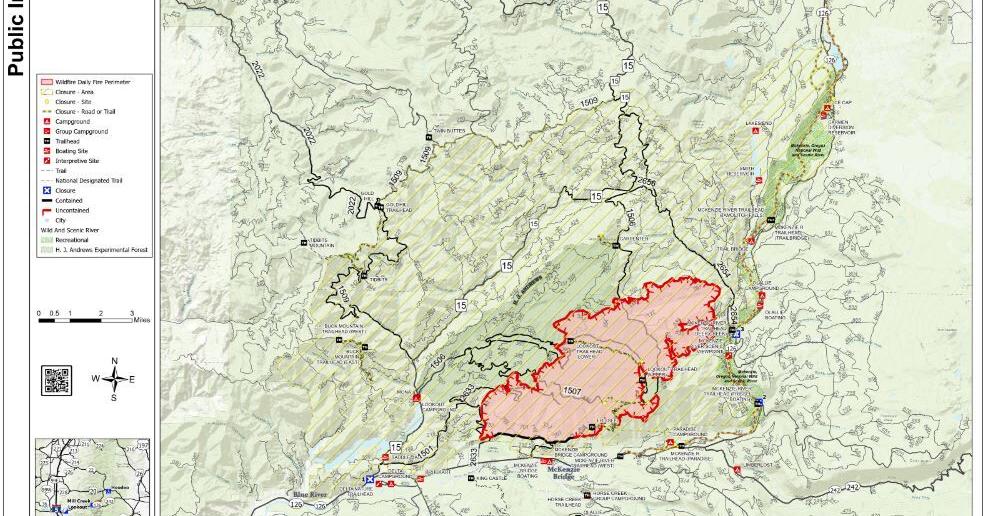 Lookout Fire evacuation areas updated, visibility improves for aerial ...