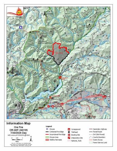 Crews contain southern spread of Ore Fire ahead of warmer weather ...