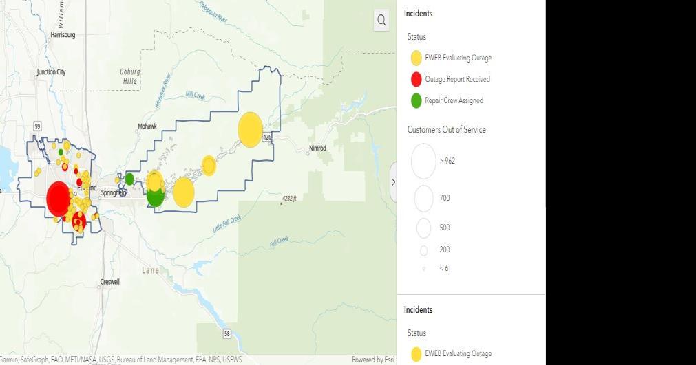 EWEB outage map | | kezi.com