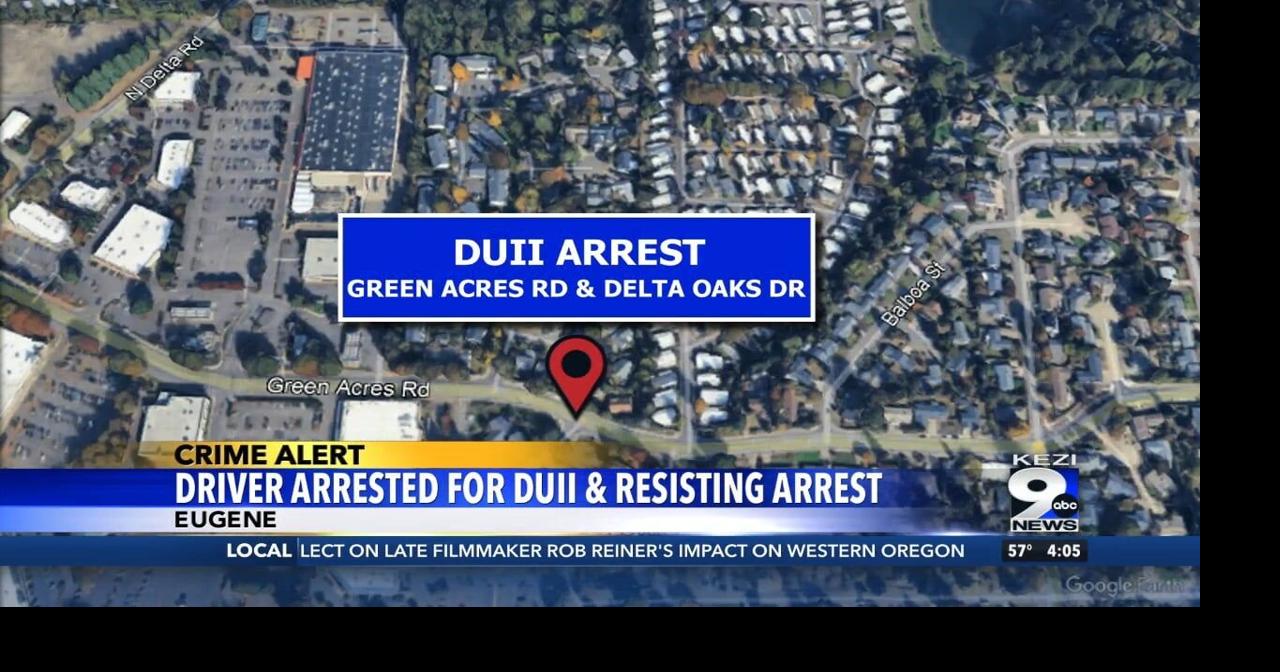 Driver Arrested for DUII and Resisting Arrest | Video | kezi.com