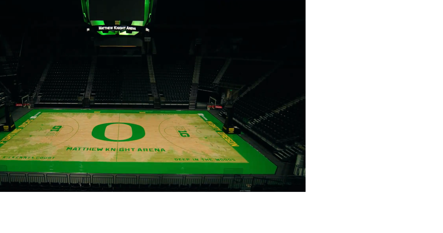 New Matthew Knight Arena court revealed | Sports | kezi.com