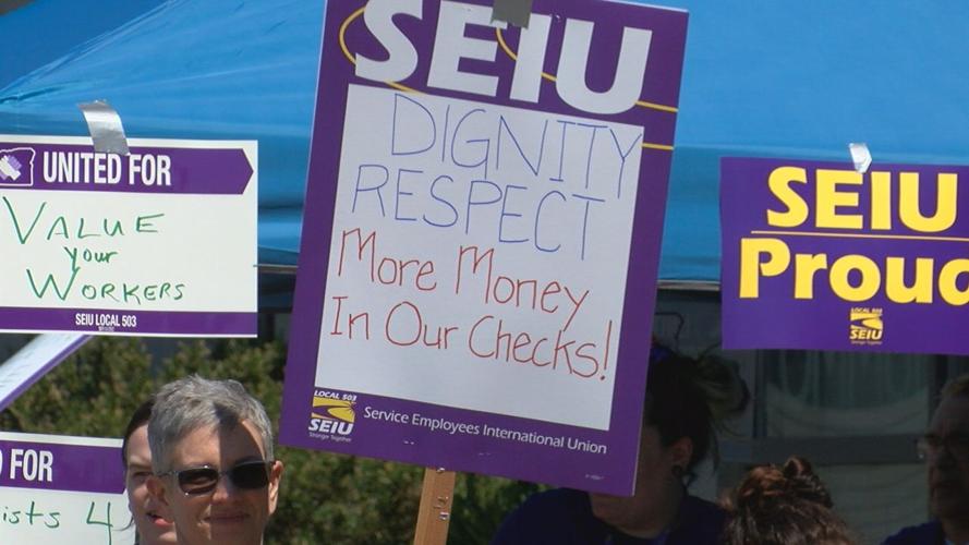 Oregon State Hospital employees picket for new contract, better working ...