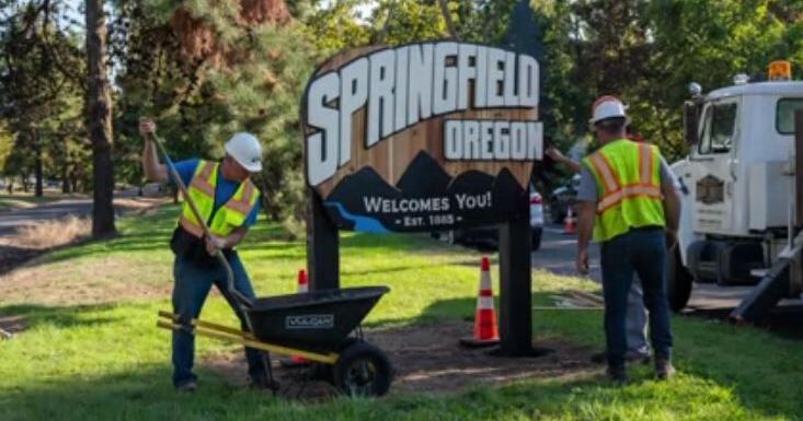 New sign welcomes visitors to Springfield on Pioneer Parkway | News ...