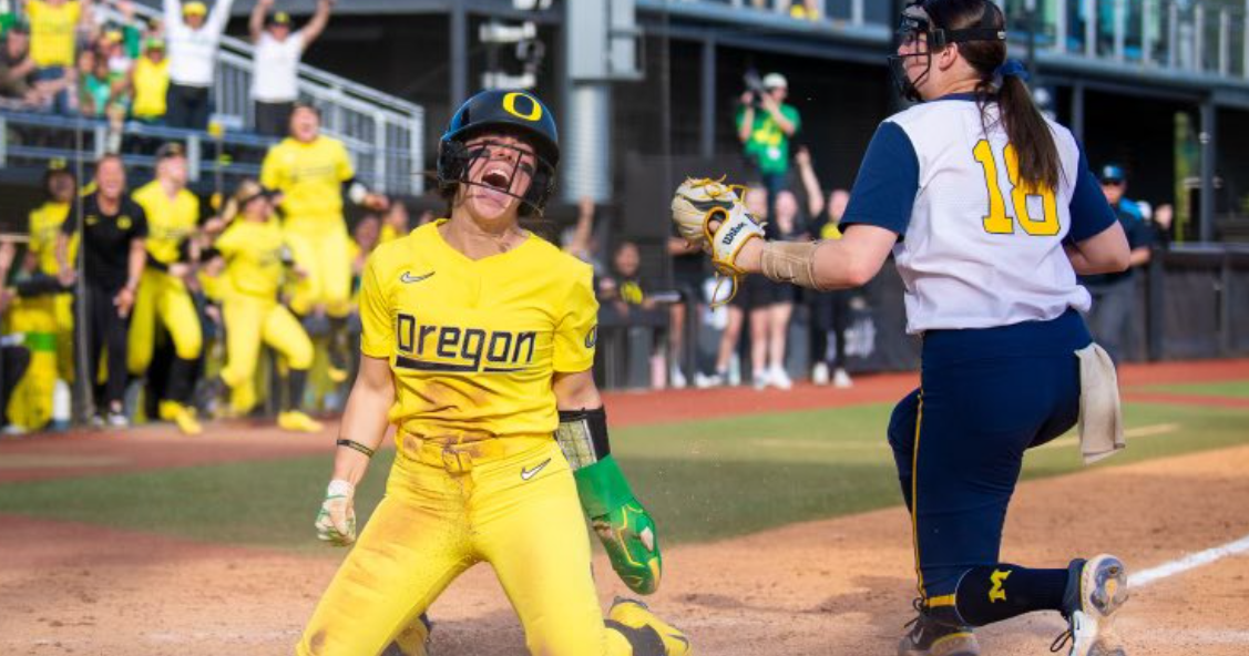 Oregon SB: Ducks sweep Wolverines in wild doubleheader finish | Sports ...