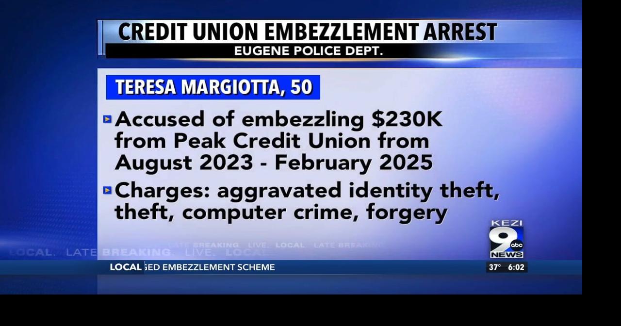 Credit Union Embezzlement Arrest | Video | kezi.com