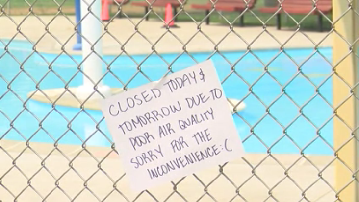 Poor air quality forces closure of swimming pools as temperature climbs ...