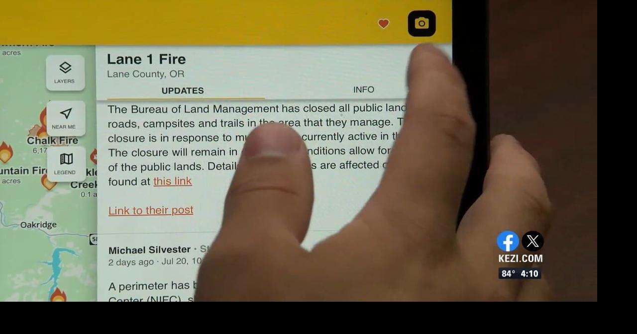 Community members using “Watch Duty” app to keep track of nearby wildfires | FireWatch | kezi.com