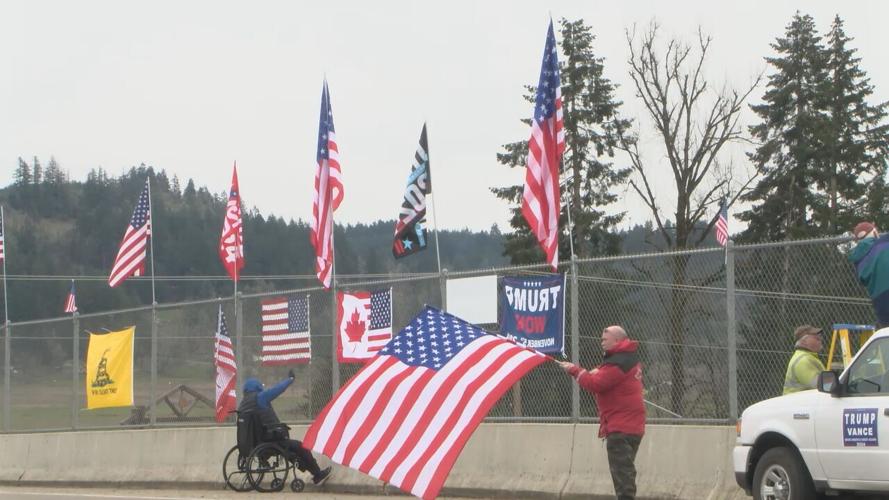Demonstrators turn out in support and opposition to President Donald ...