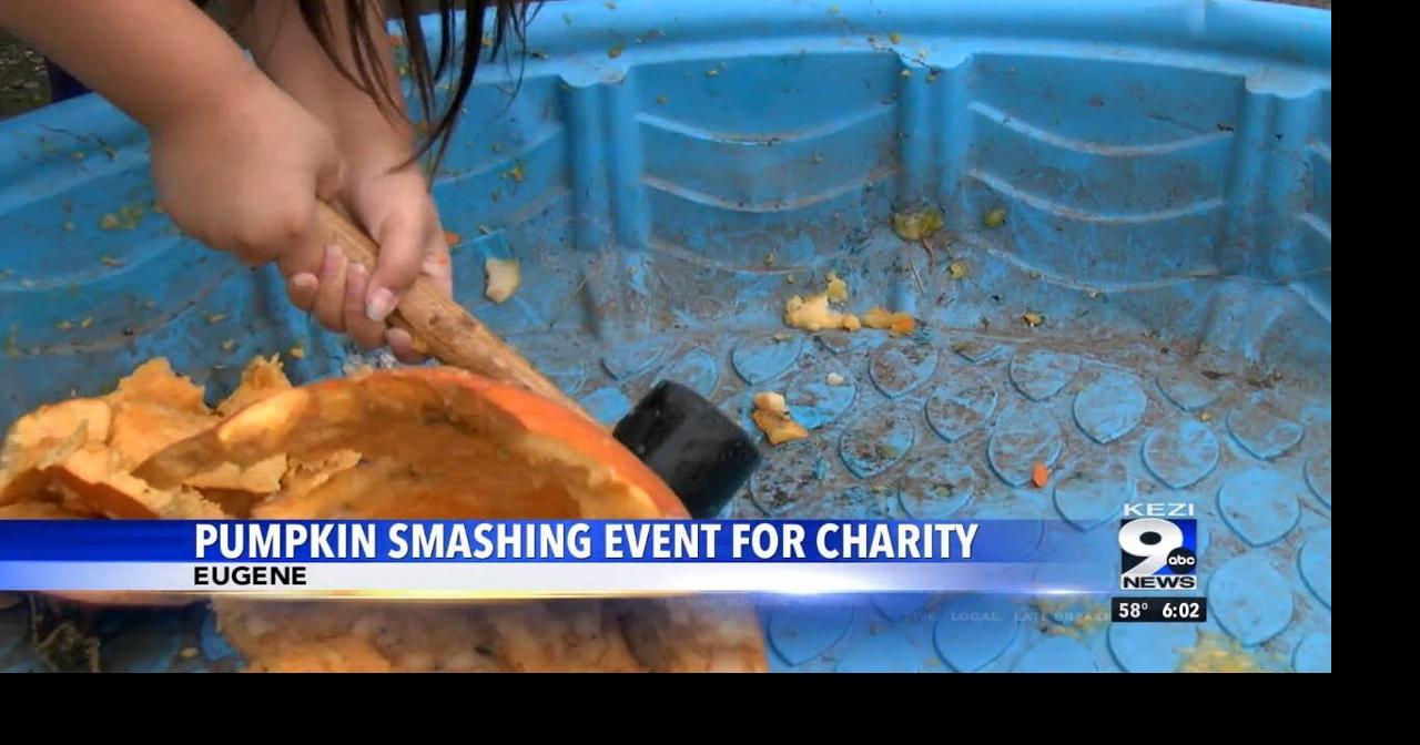 Eugene bar hosts pumpkin smashing event for charity | Video | kezi.com