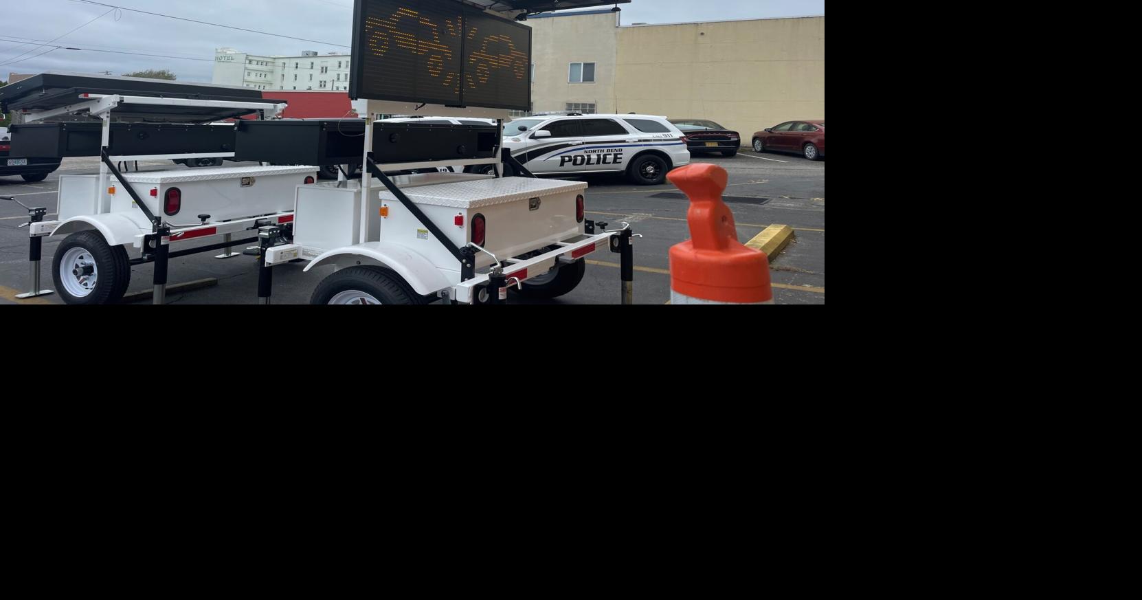 North Bend police purchase two new traffic alert trailers with American ...