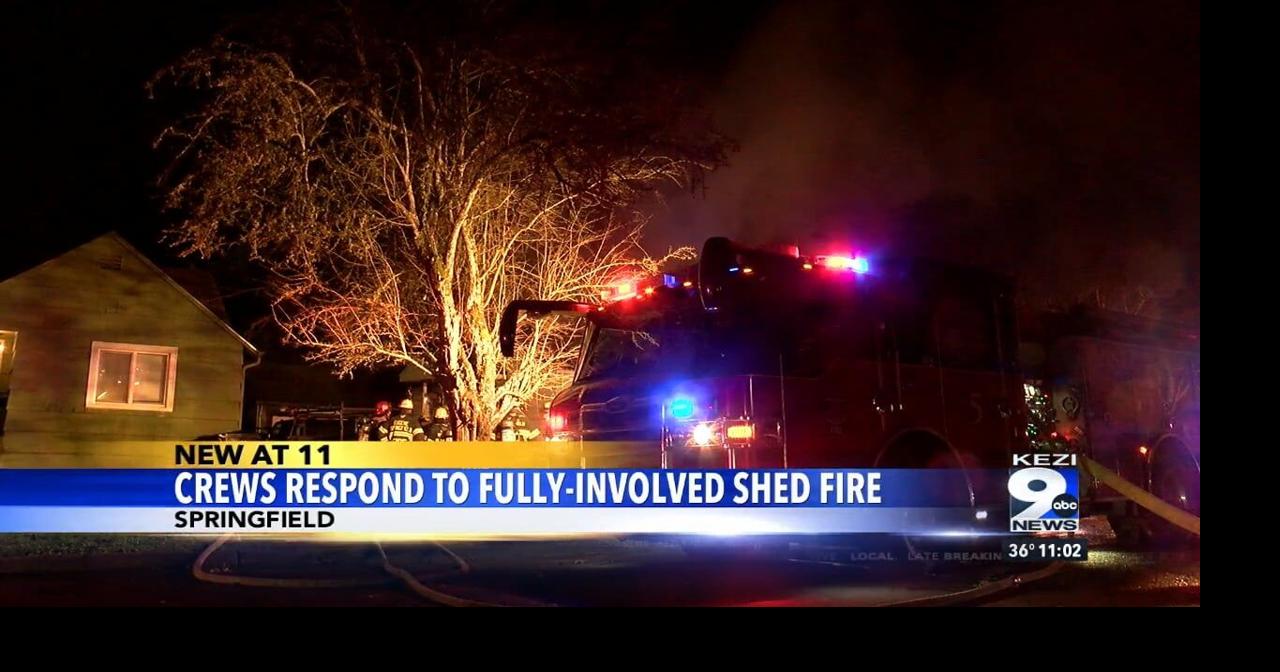 Crews respond to fully-involved shed fire in Springfield | Video | kezi.com