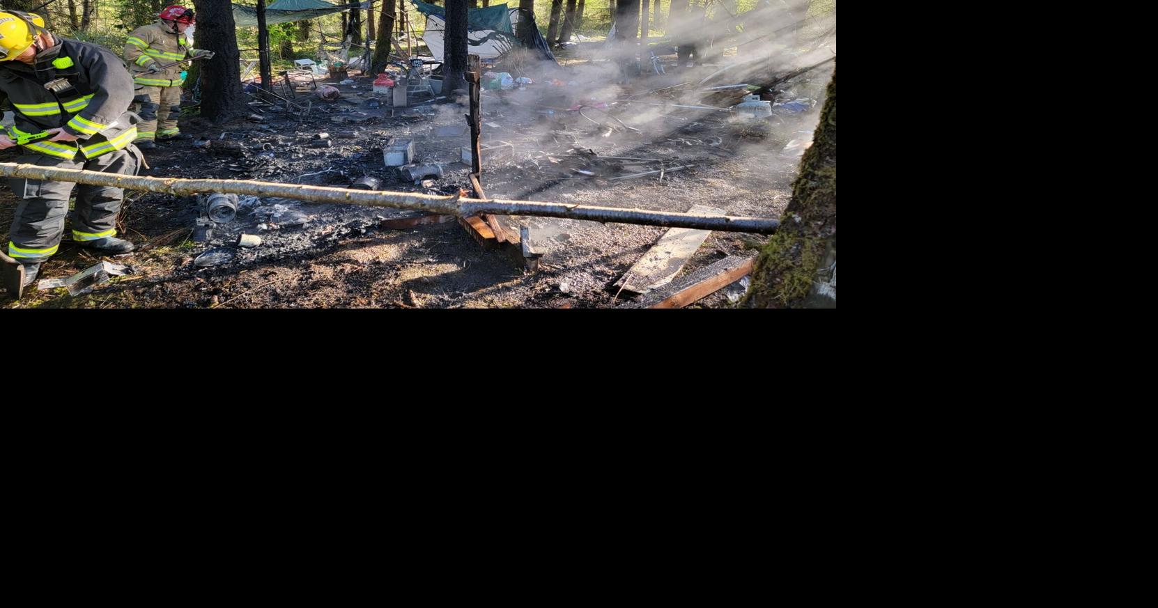 Corvallis Fire Department puts out fire at makeshift camp | News | kezi.com