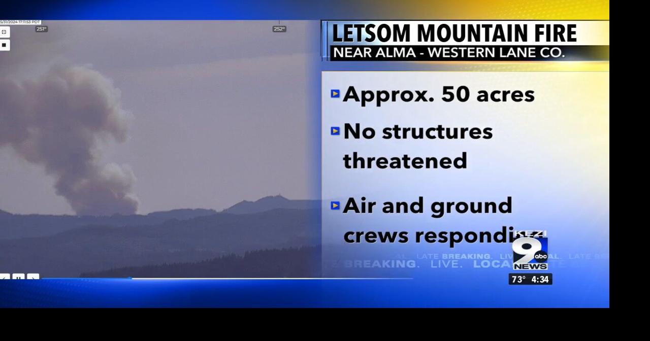 Multiple air and ground crews respond to Letsom Mt. Fire | Video | kezi.com