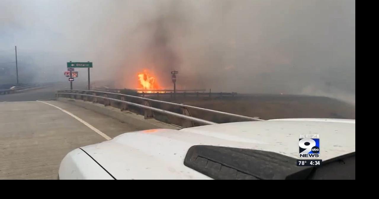 Durkee Fire in Baker County 20% contained after merging with Cow Valley ...