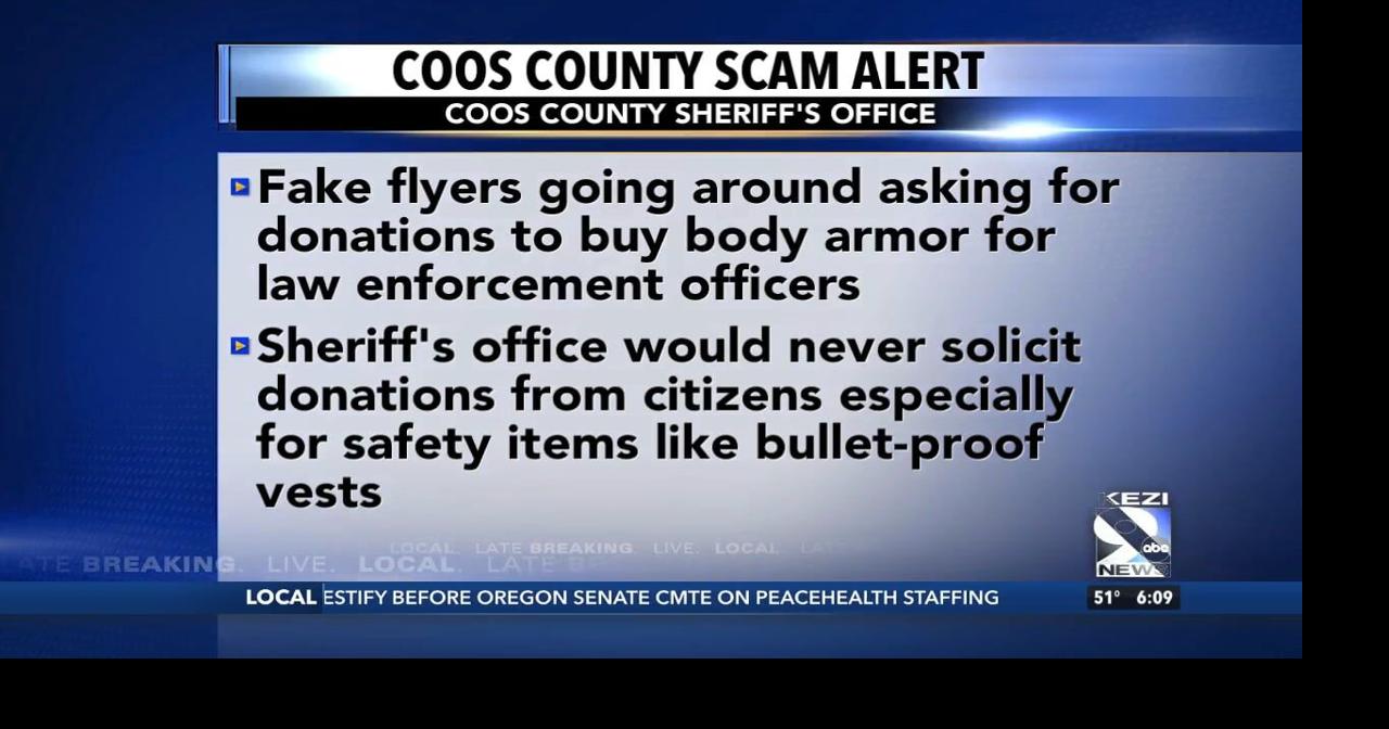 Scam Alert: Coos County Sheriff’s Office | Video | kezi.com
