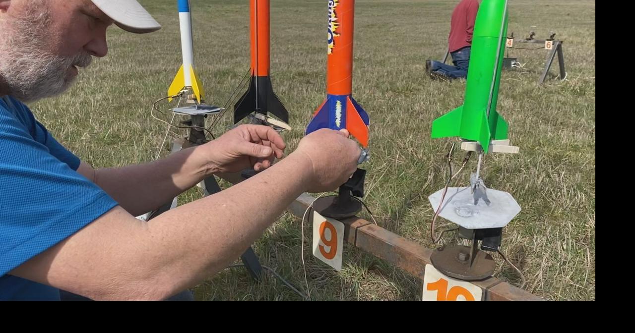 Local group gathers to shoot model rockets into the sky to promote STEM ...