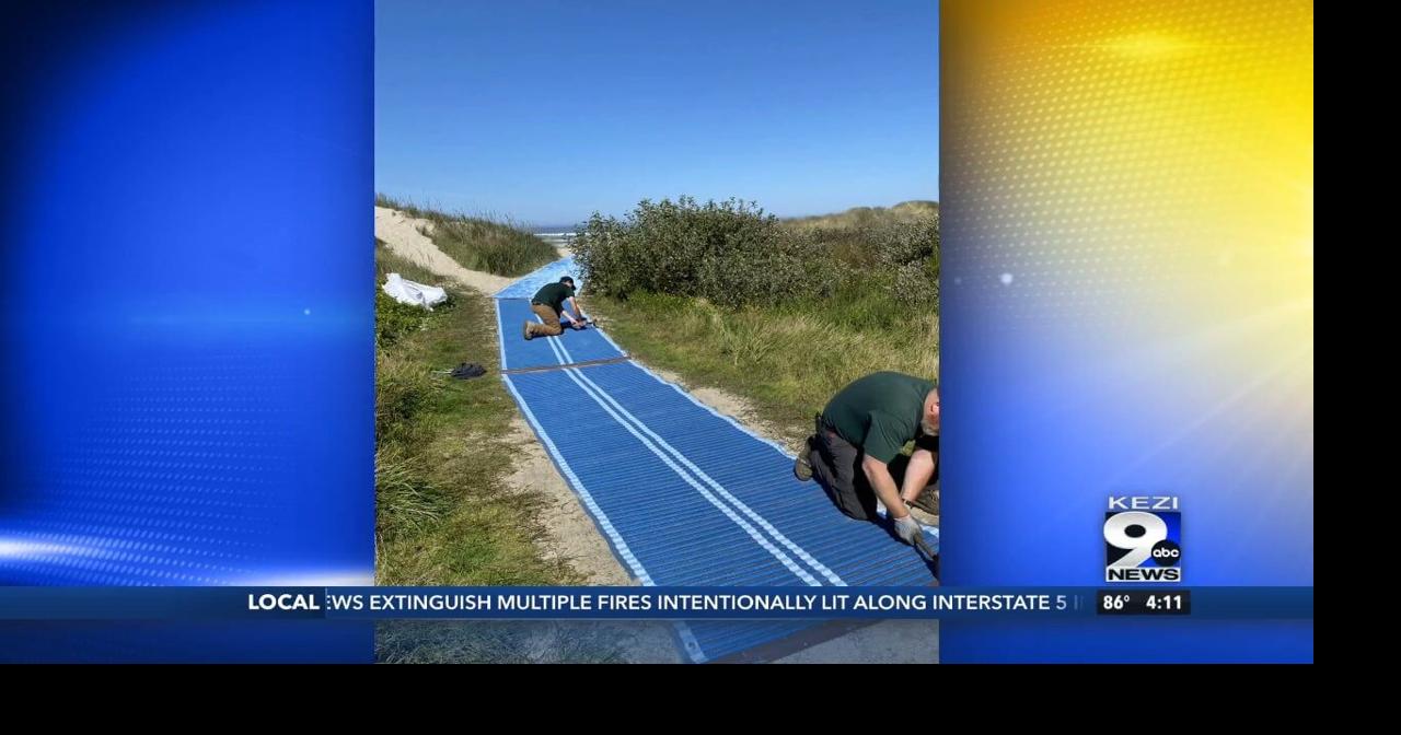 Mobility mats rolled out at Heceta Beach to improve accessibility ...