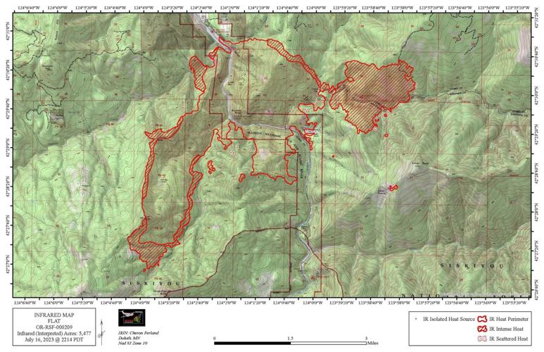 Flat Fire 0% contained as over 5,400 acres of Southwest Oregon forest ...