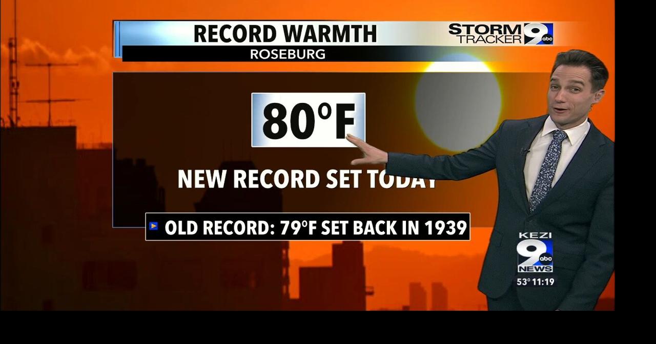 Roseburg sees record-setting temperature | Video | kezi.com