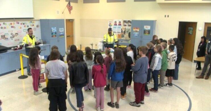 Fairfield Elementary students get hands-on power line safety lesson ...