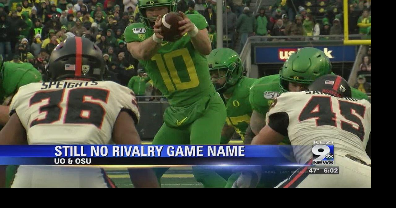 Oregon vs. Oregon State rivalry game still unnamed ahead of Saturday ...