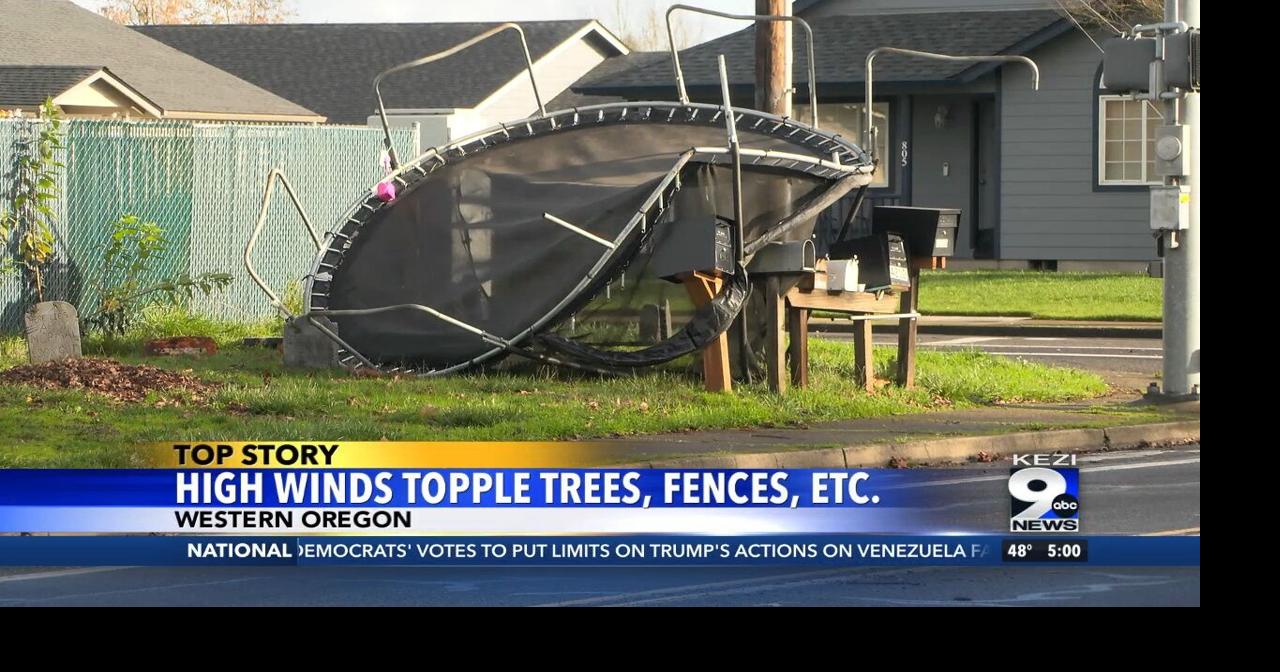 High winds in Eugene lead to potential flooding concerns; city says the ...