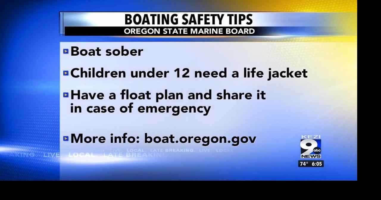 Oregon State Marine Board offers safety tips for the water | Video ...