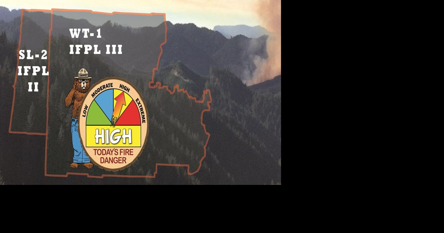 Fire danger level reduced to 'high' for Oregon Department of Forestry's ...