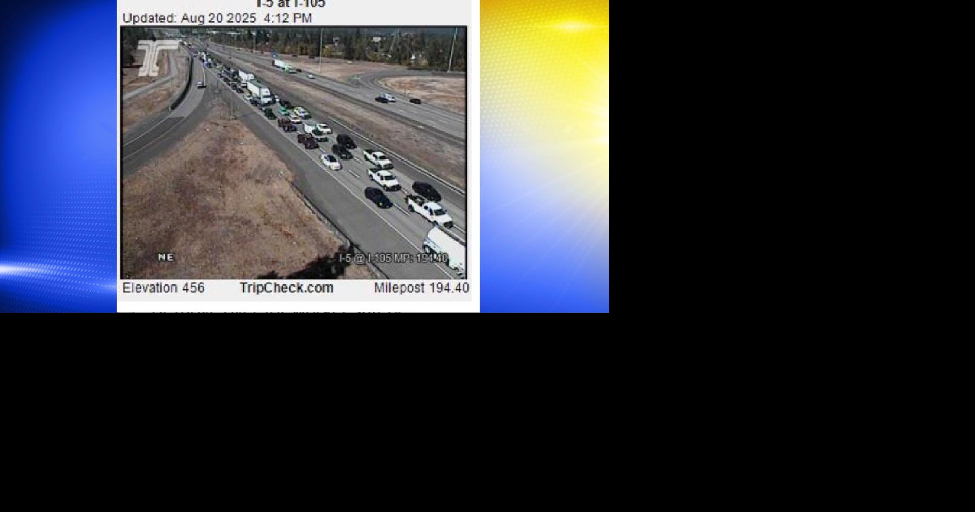 TRAFFIC ALERT: motor vehicle crash on southbound Interstate 5 | Local ...