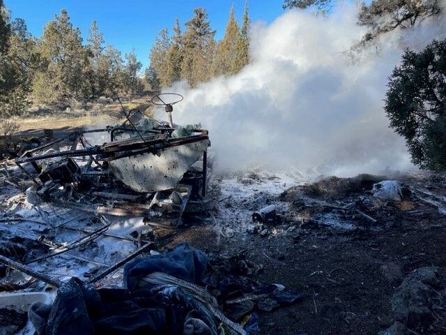 Bend Fire and Rescue extinguishes motorhome fire north of Juniper Ridge ...