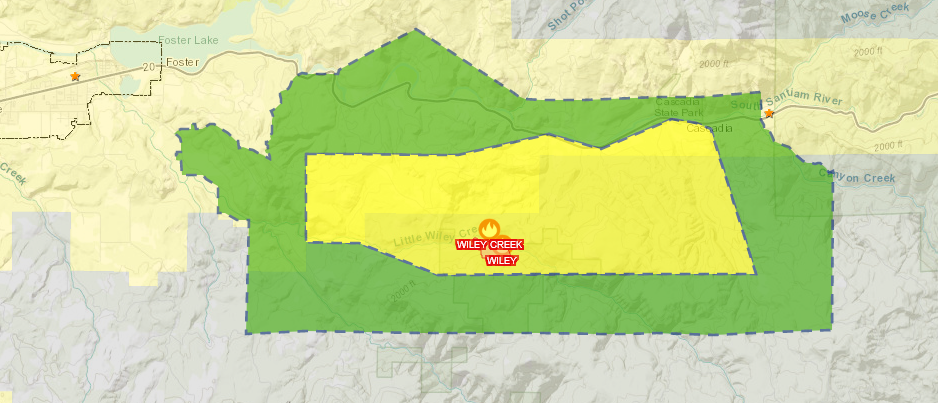 Wiley Fire grows past 220 acres, starts burning private land | News ...