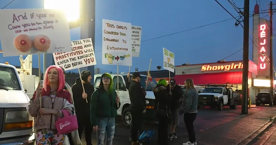 Former employees at Spokane Valley strip club protest revamp | Spokane ...