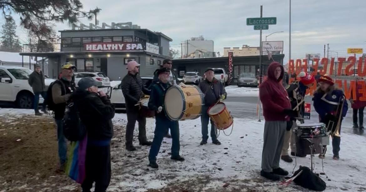 Spokanites protest at B.A. Clark Park against Minneapolis killing by ...