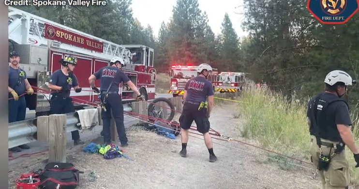 Man rescued at Boulder Beach after rope swing accident | Spokane News ...