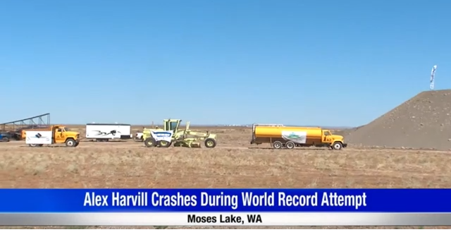 Daredevil, Alex Harvill, crashes during world record attempt in Moses ...