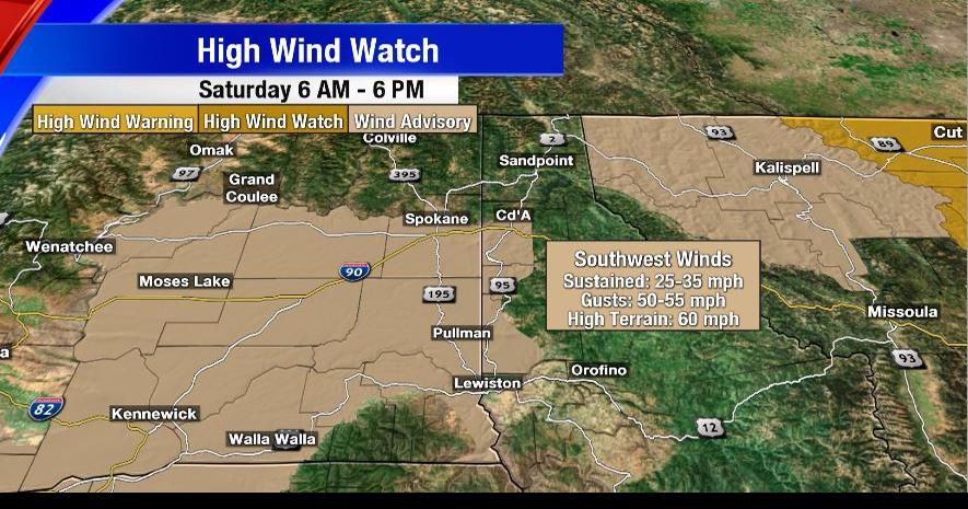 Wind Advisory issued for Saturday in Spokane | Weather | khq.com
