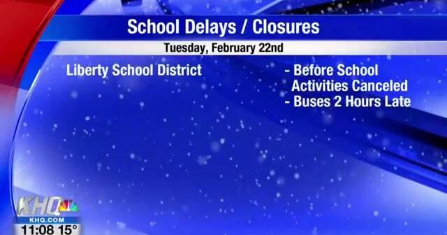 School delays due to weather | School Closures | khq.com