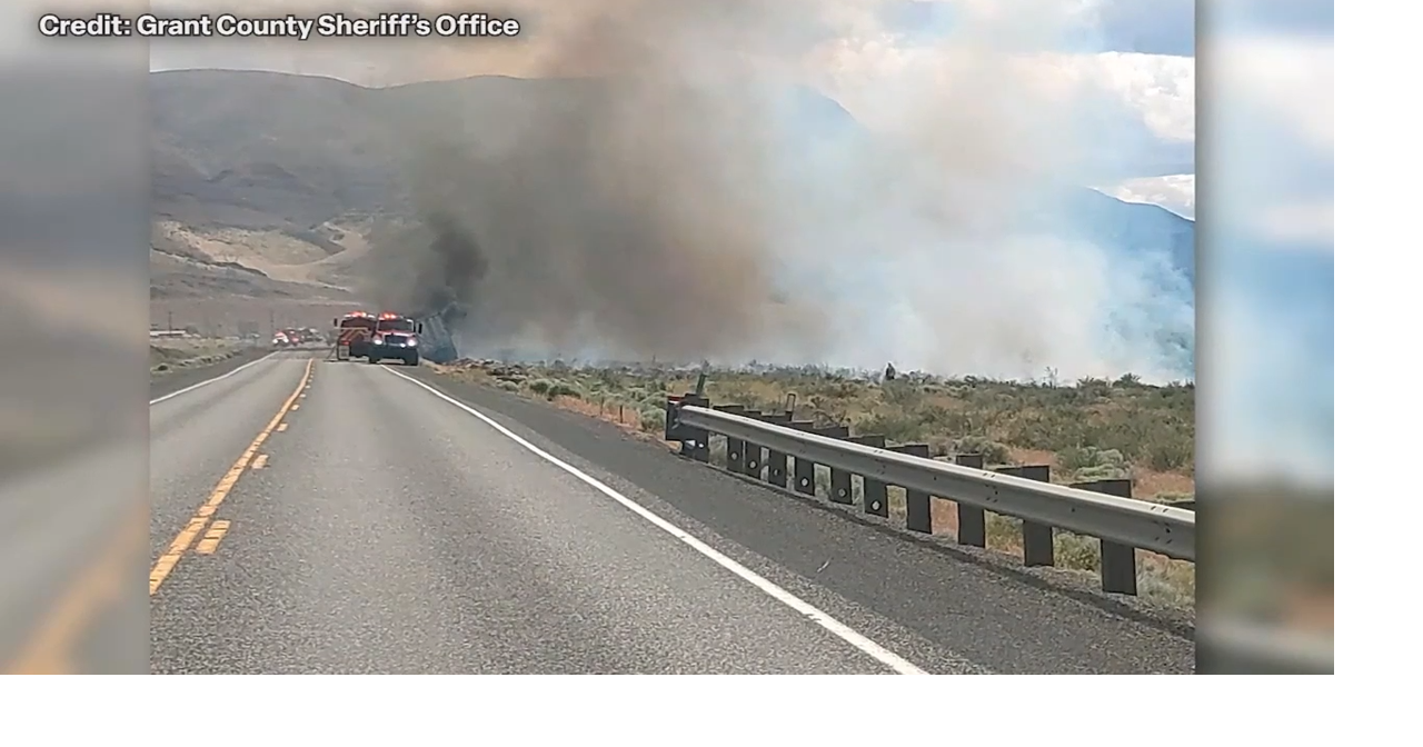 20-acre wildfire prompts State Route 243 closure, residents urged to ...