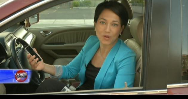 Crime Tracker Kalae Chock Navigates Road Course While Texting And ...