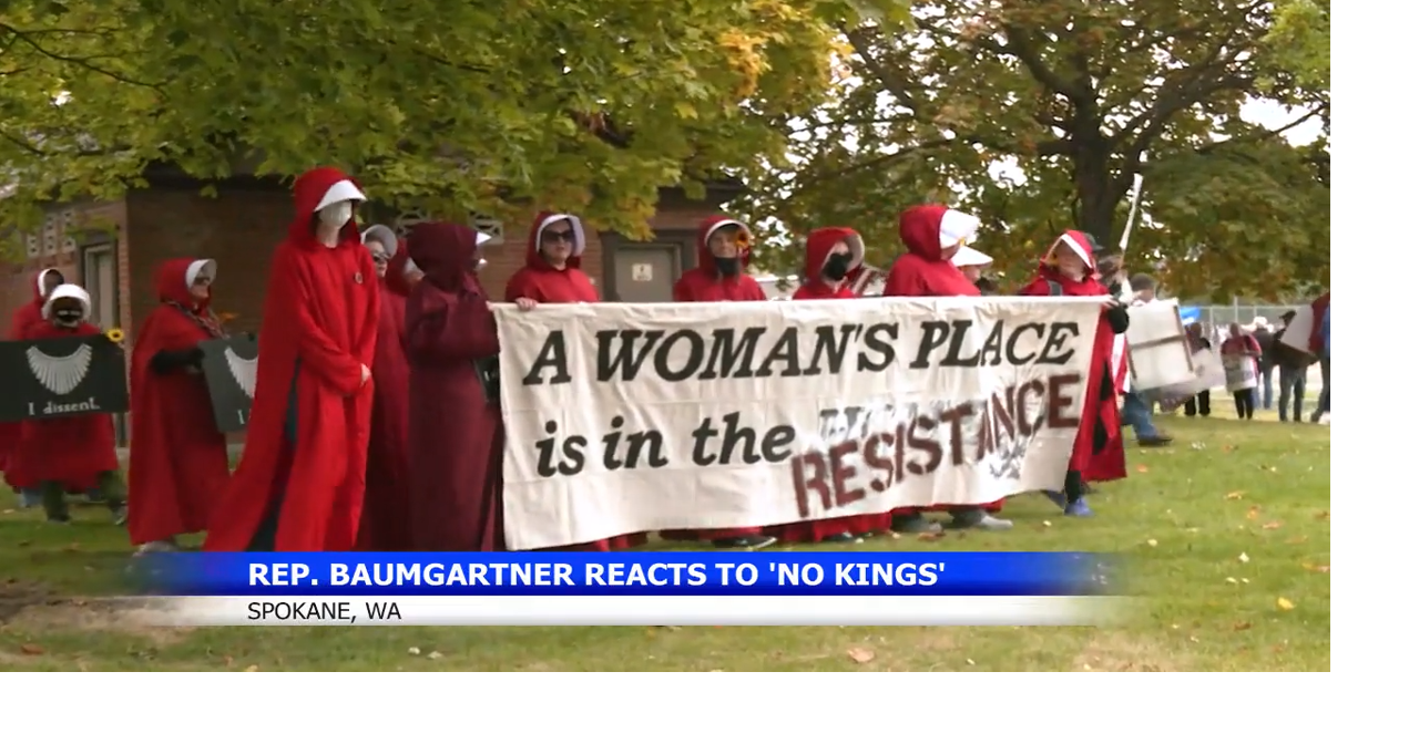 Representative Baumgartner comments on Spokane 'No Kings' protest ...